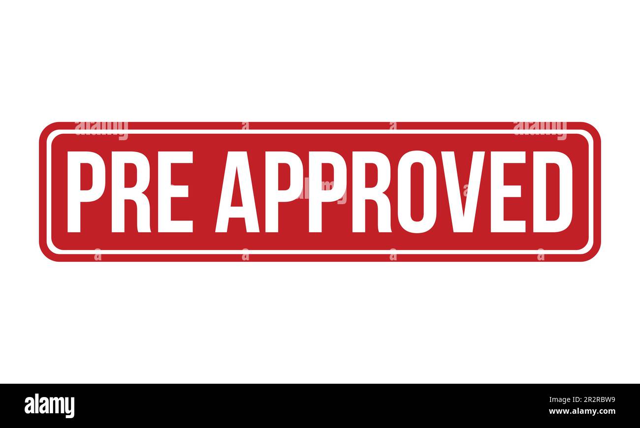 Pre approved stamp Cut Out Stock Images & Pictures - Alamy