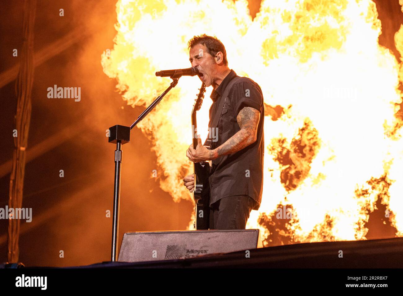 Sully Erna of Godsmack performs at the Welcome To Rockville Music Festival on Saturday, May 20 ...