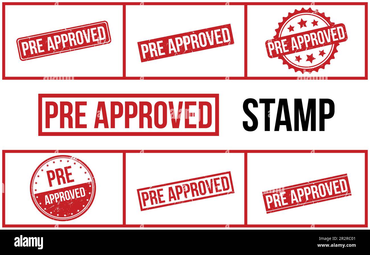 Pre approved Stock Vector Images - Alamy