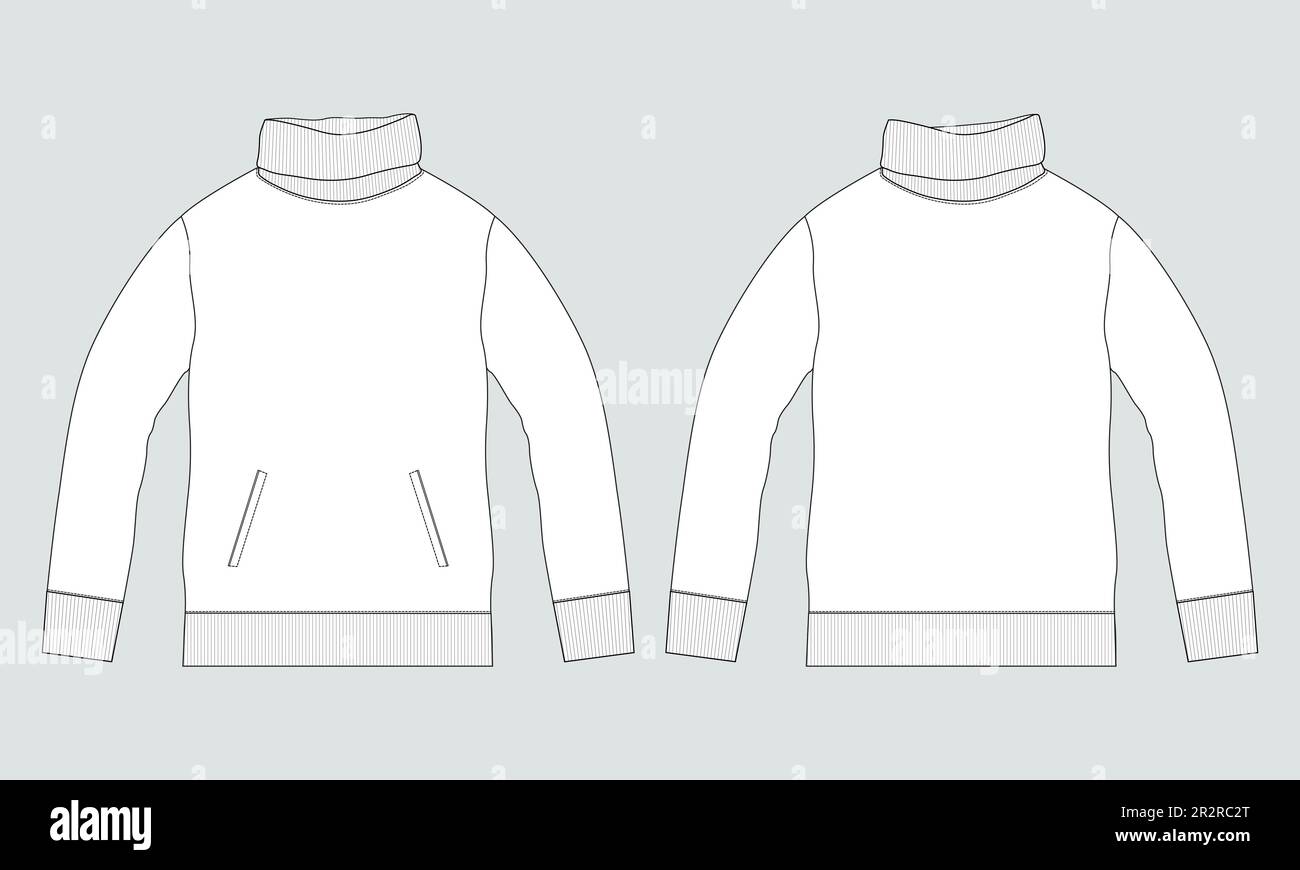 Bomber Jacket Technical Drawing Fashion flat sketch vector illustration ...