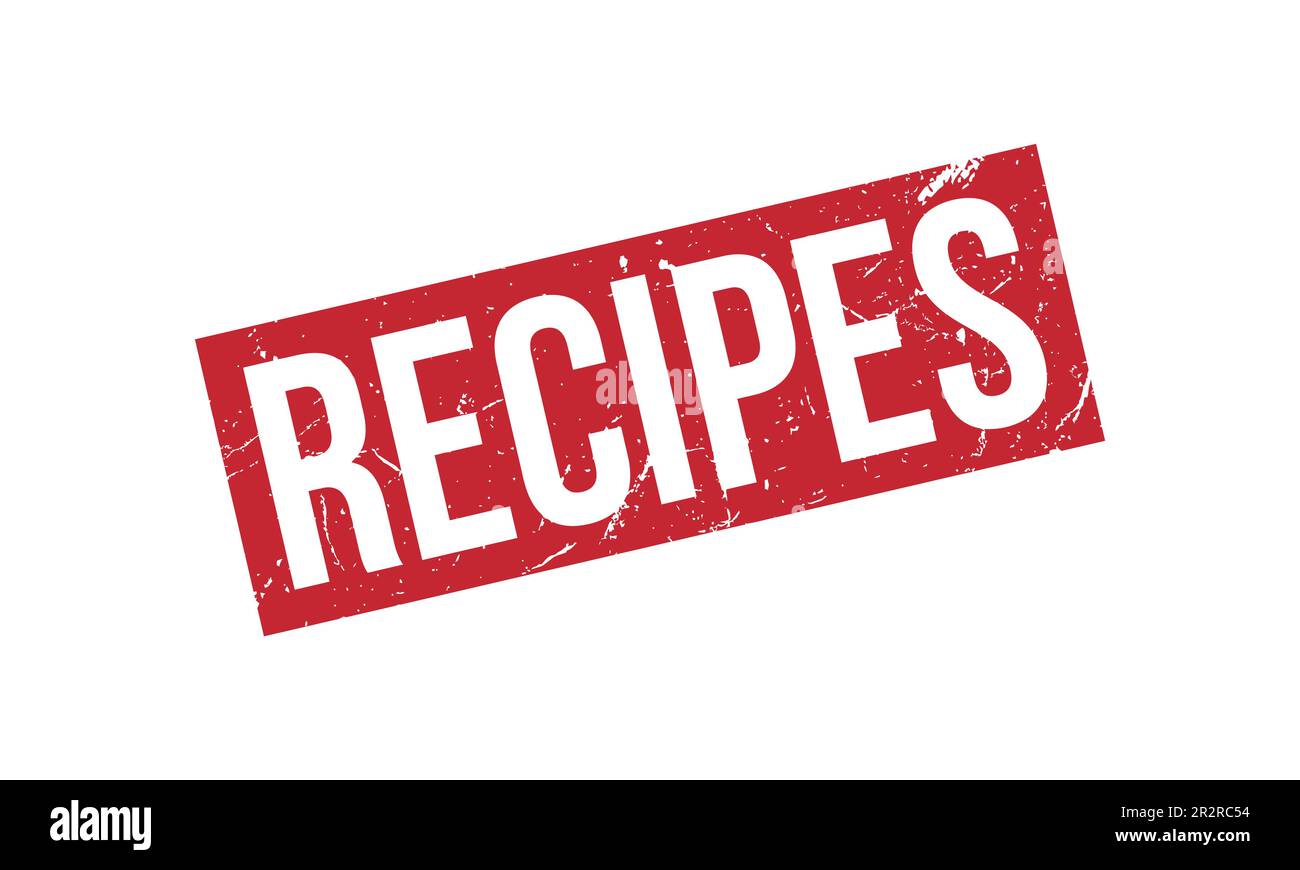 Recipes Rubber Stamp Seal Vector Stock Vector Image & Art - Alamy