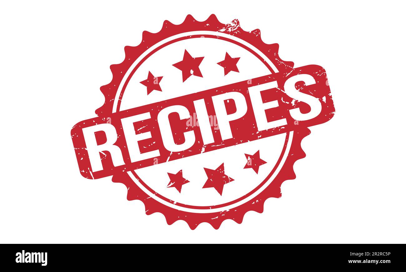 Recipes Rubber Stamp Seal Vector Stock Vector Image & Art - Alamy