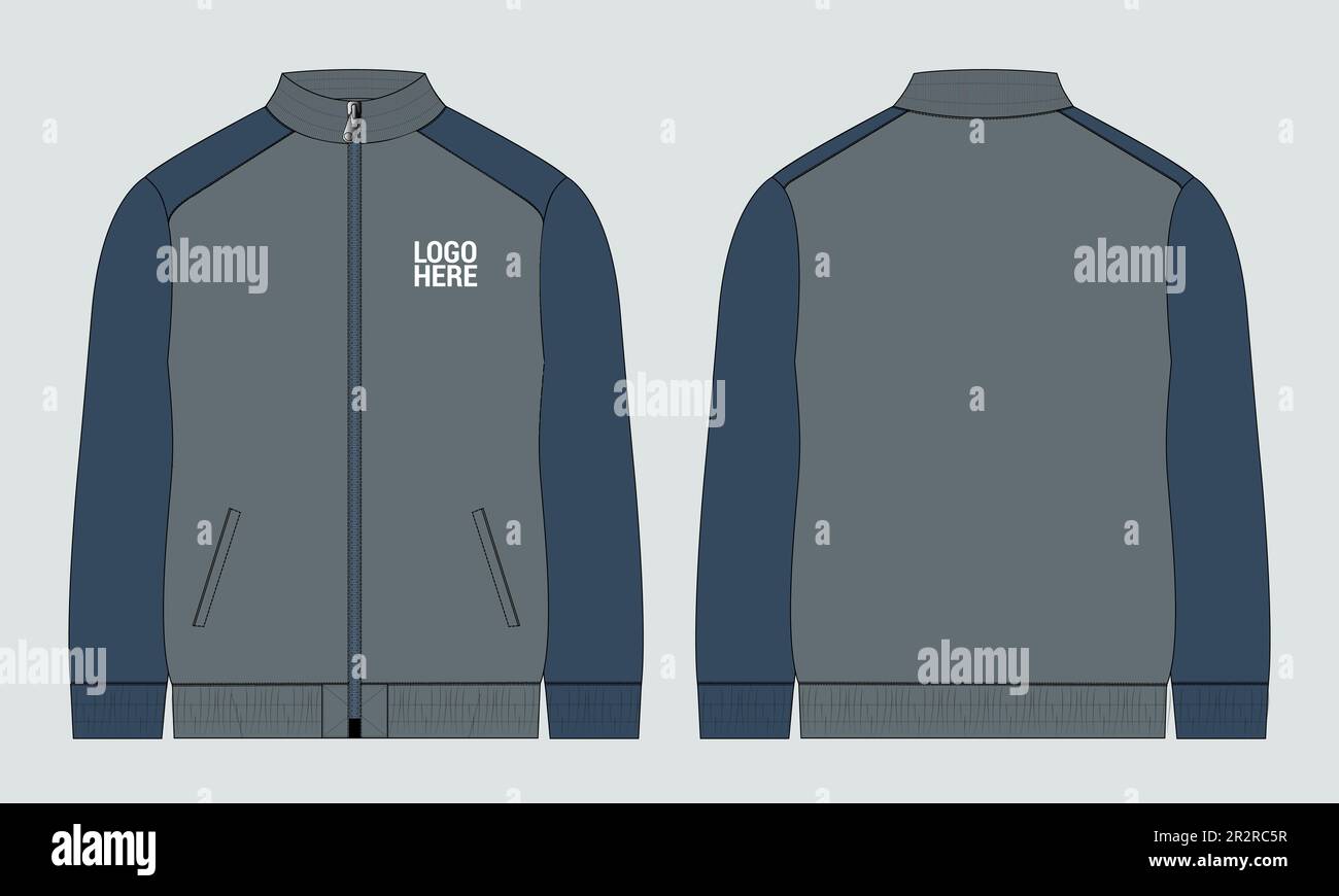 Long sleeve zipper with pocket tracksuits jacket sweatshirt technical ...