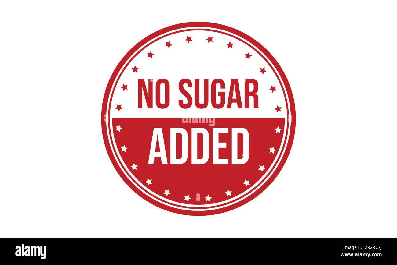 No Sugar added Rubber Stamp Seal Vector Stock Vector Image & Art - Alamy