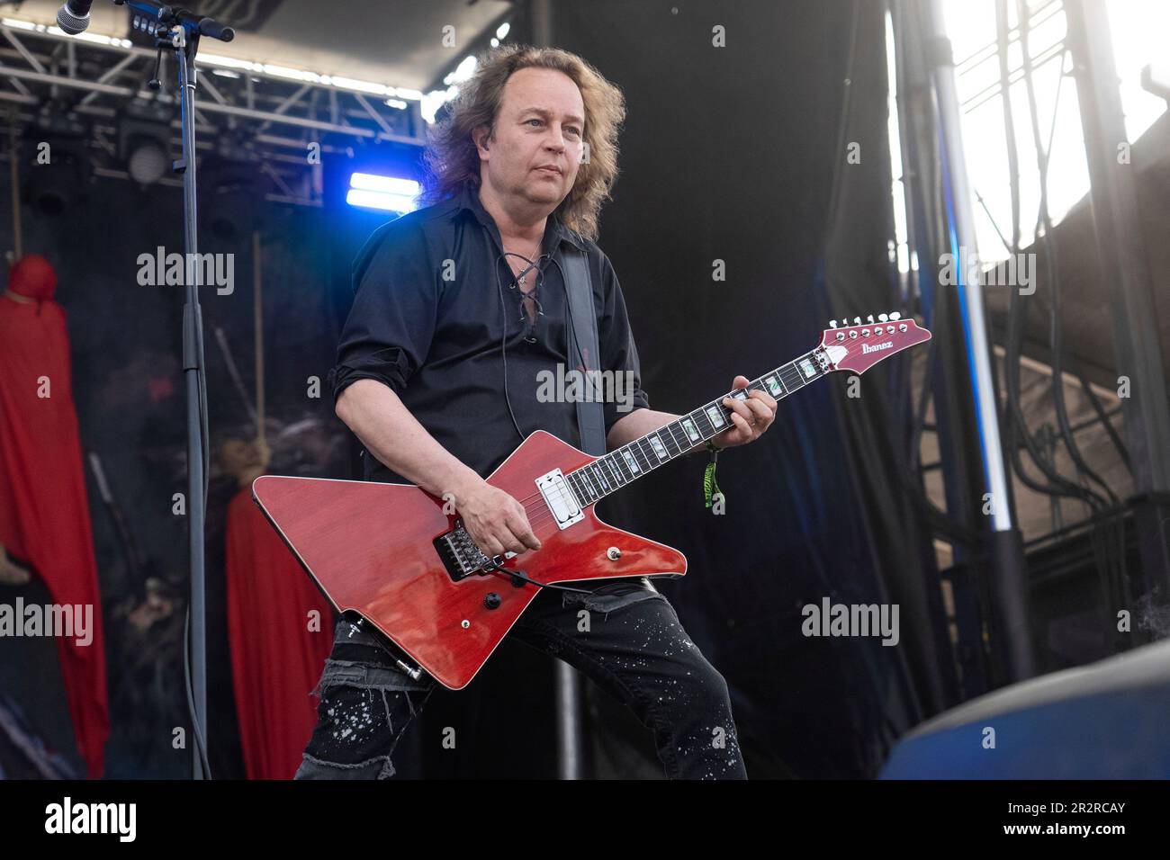 Sami Yli-Sirnio of Kreator performs at the Welcome To Rockville Music ...