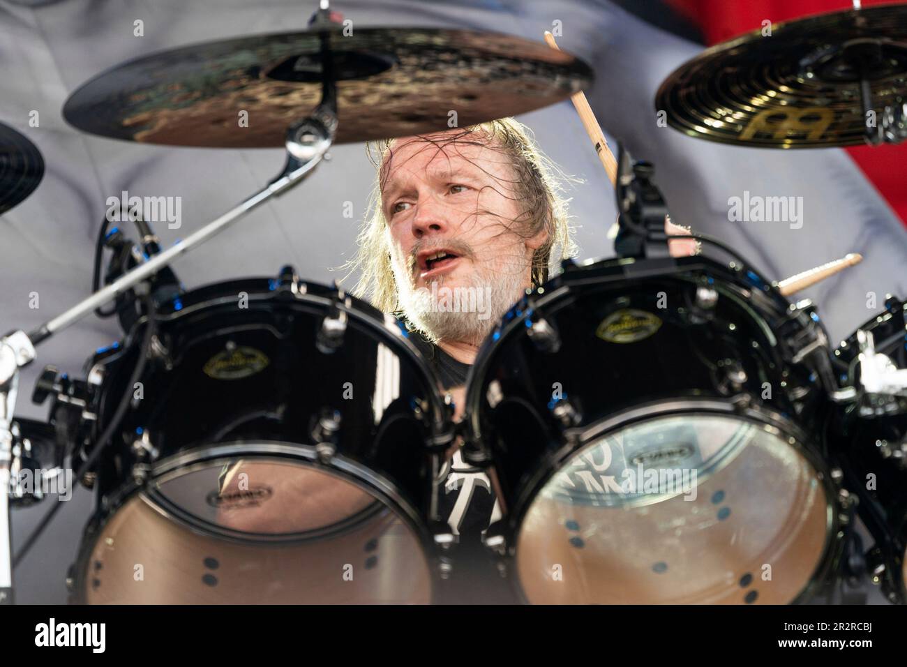Jurgen "Ventor" Reil of Kreator performs at the Welcome To Rockville ...