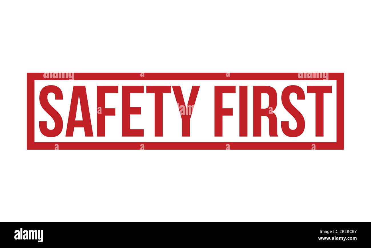 Safety first seal Stock Vector Images - Alamy