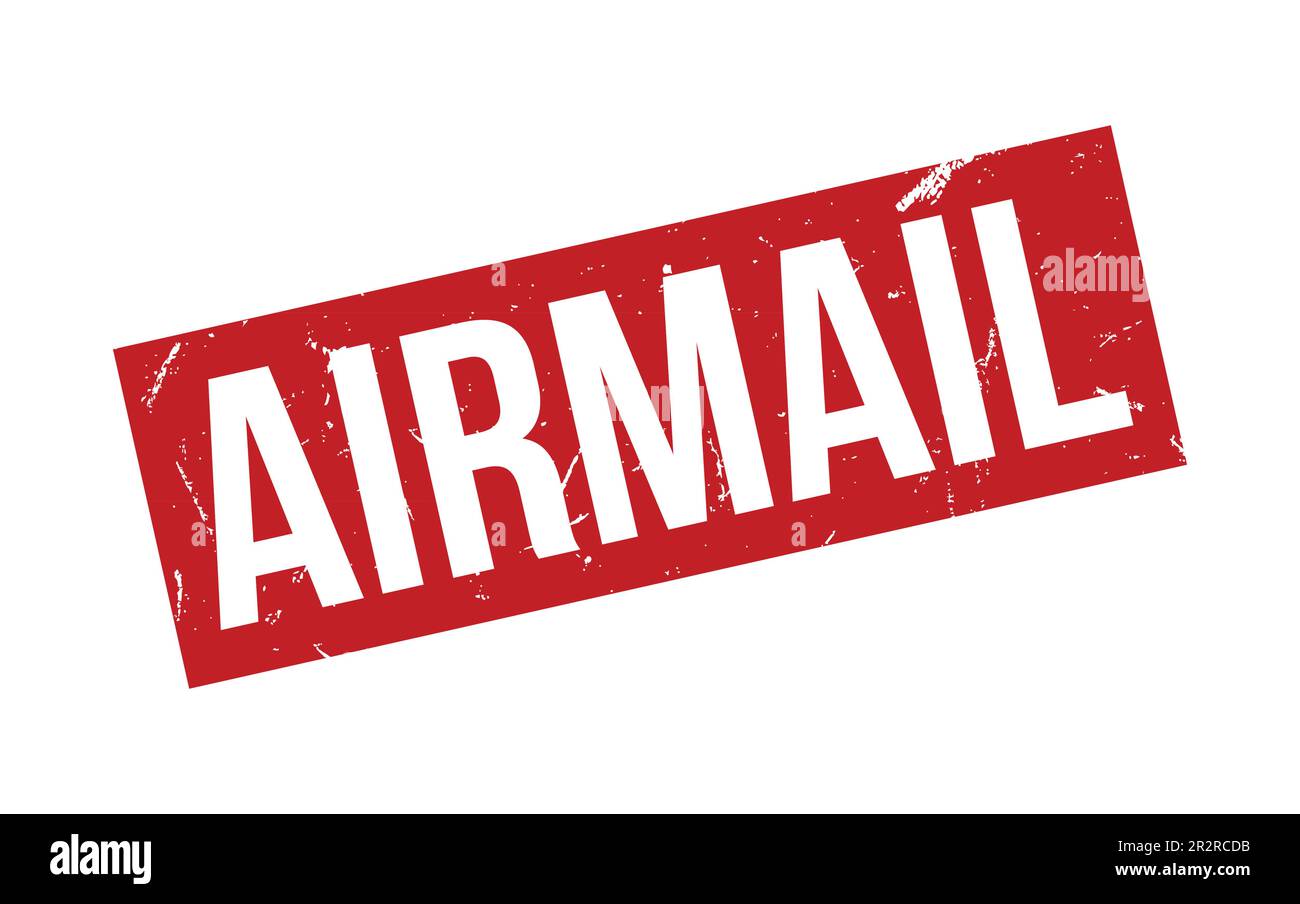 Red Airmail Rubber Stamp Seal Vector Stock Vector Image & Art - Alamy