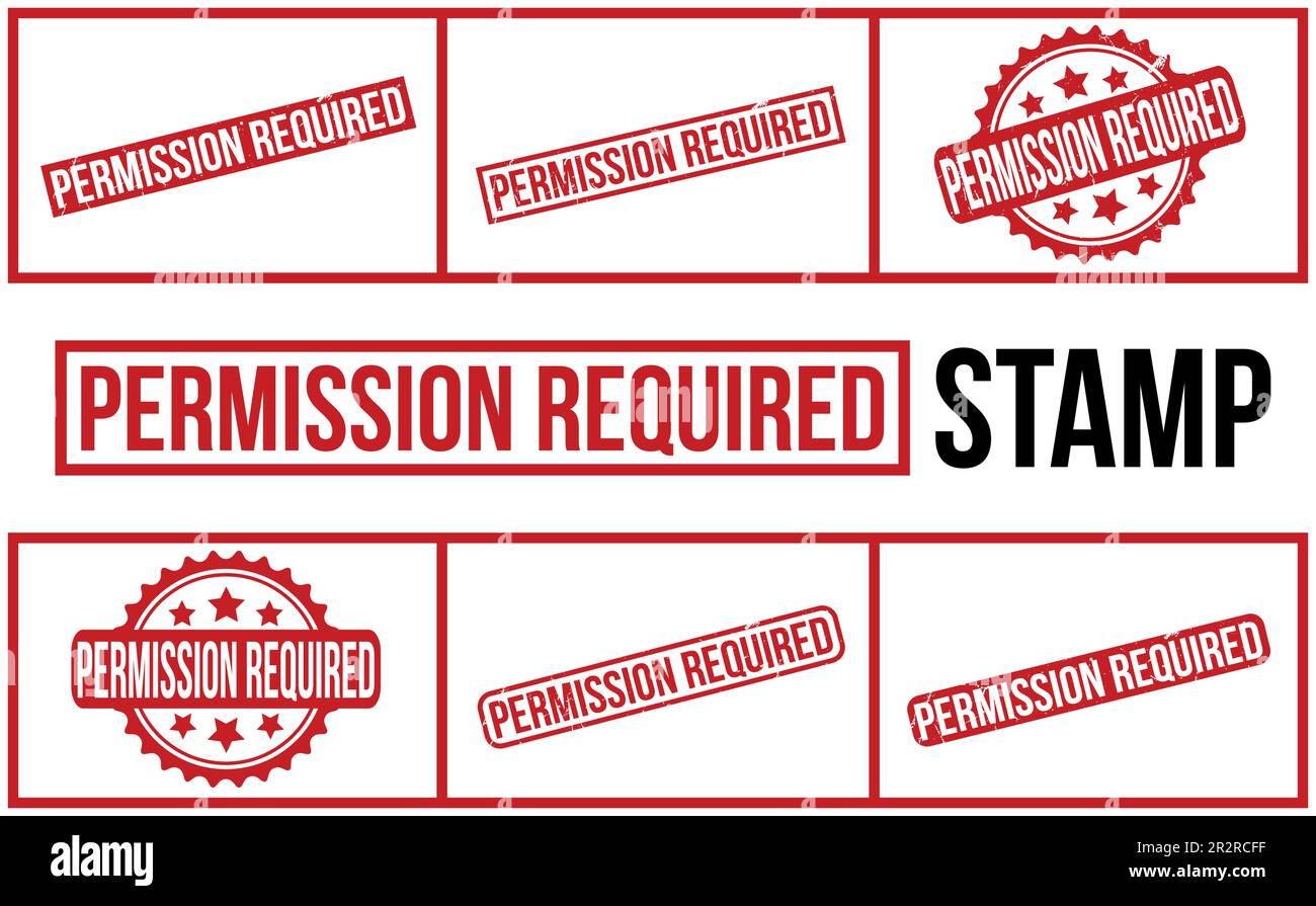 Permission required seal hi-res stock photography and images - Alamy