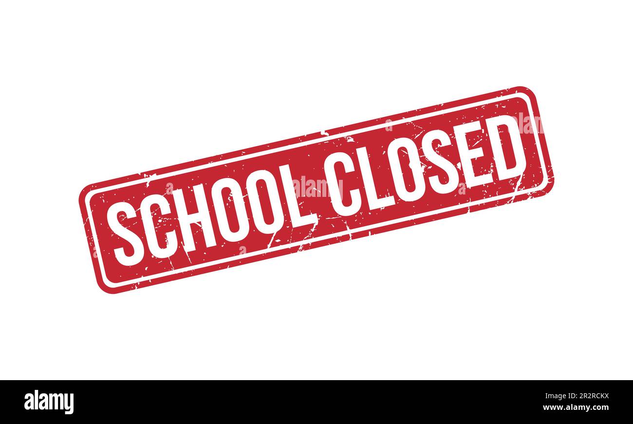 School closed stamp hi-res stock photography and images - Alamy
