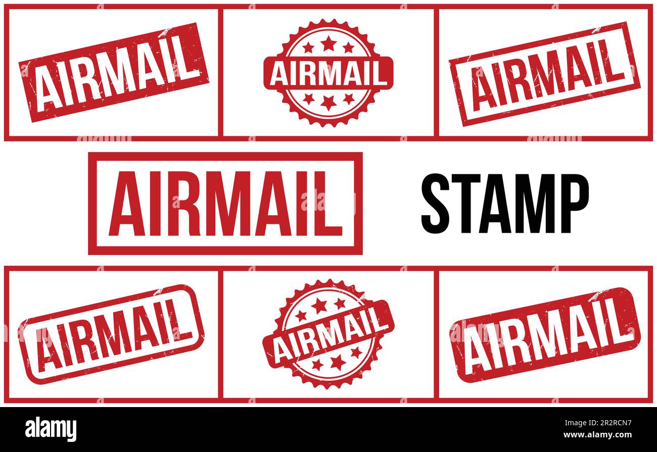 Airmail vector vectors hi-res stock photography and images - Alamy