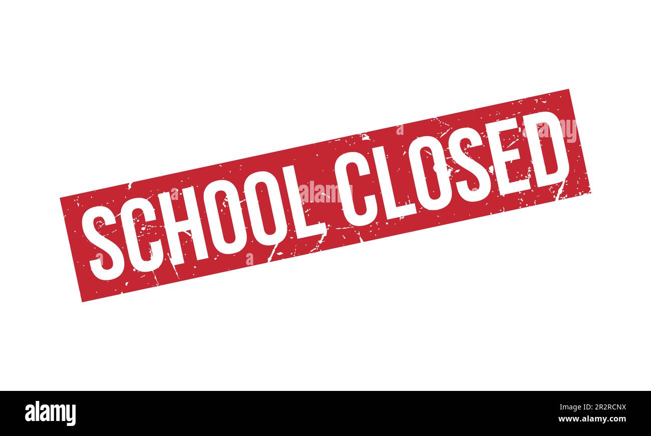 School closed stamp hi-res stock photography and images - Alamy