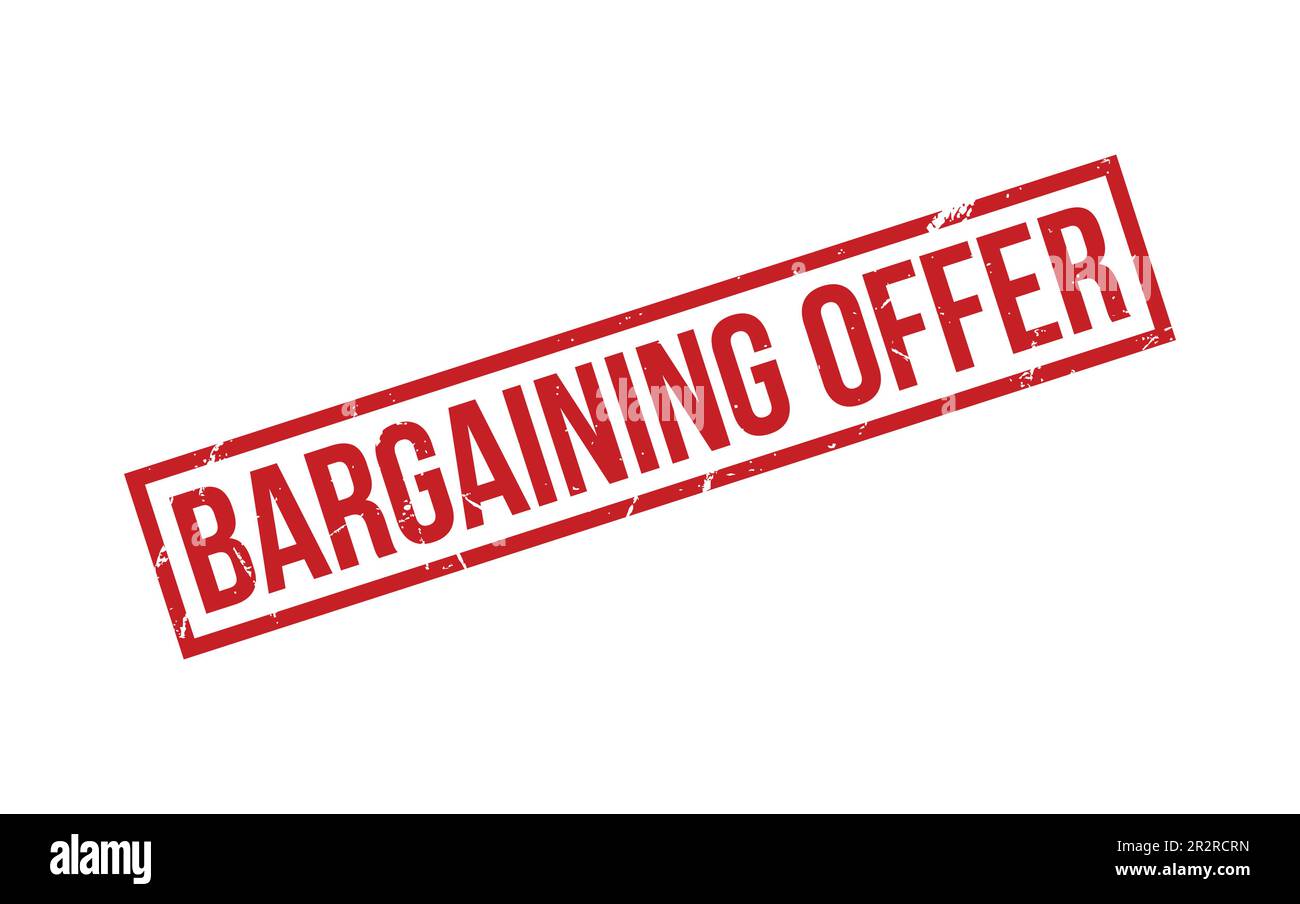 Bargaining offer rubber stamp hi-res stock photography and images - Alamy