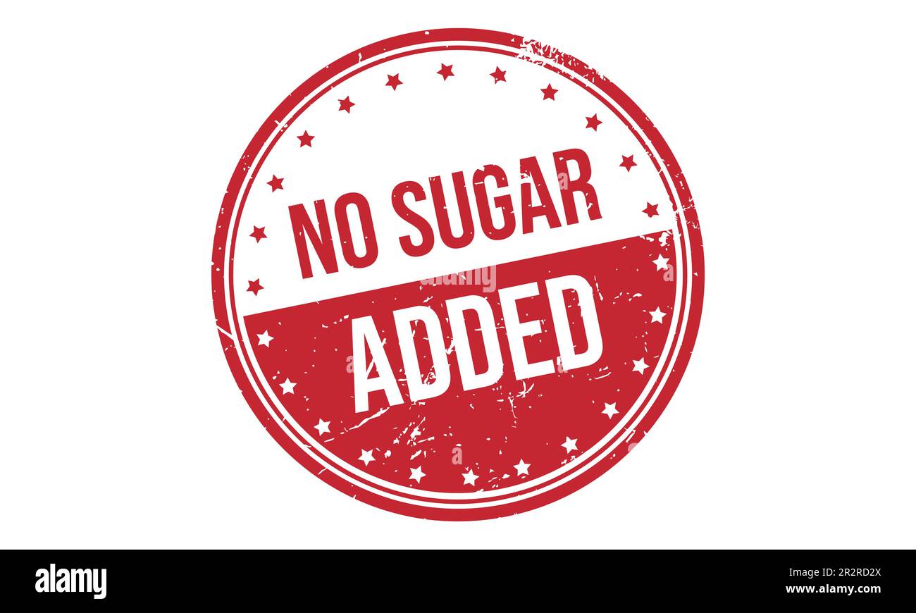 No Sugar added Rubber Stamp Seal Vector Stock Vector Image & Art - Alamy