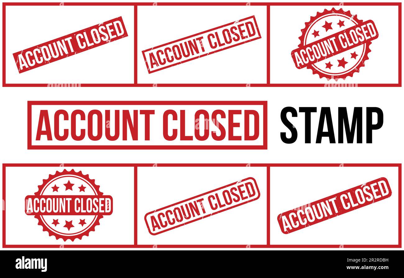 Account closed stamp hi-res stock photography and images - Alamy