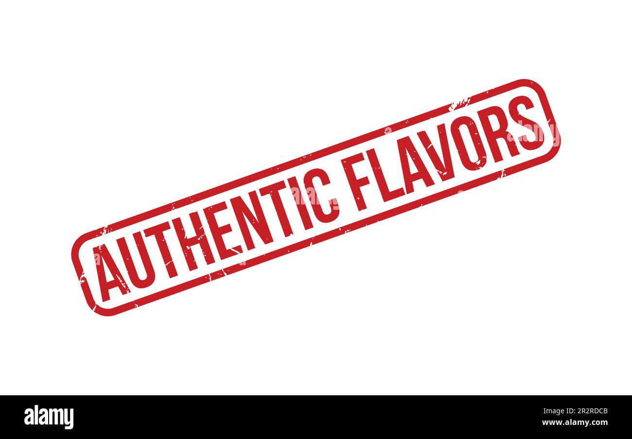 Authentic Flavors Rubber Stamp Seal Vector Stock Vector Image & Art - Alamy