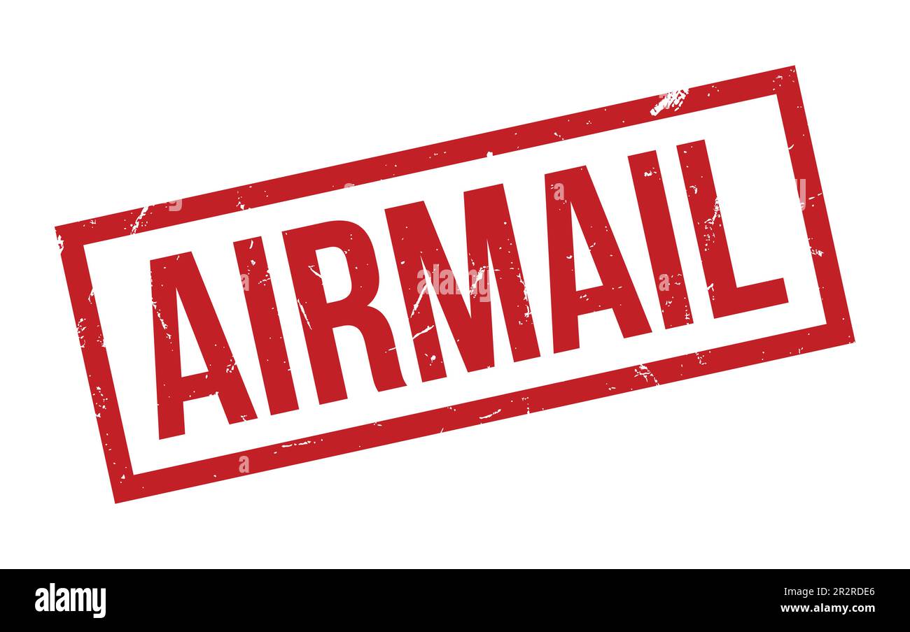 Airmail Rubber Stamp Seal Vector Stock Vector Image & Art - Alamy