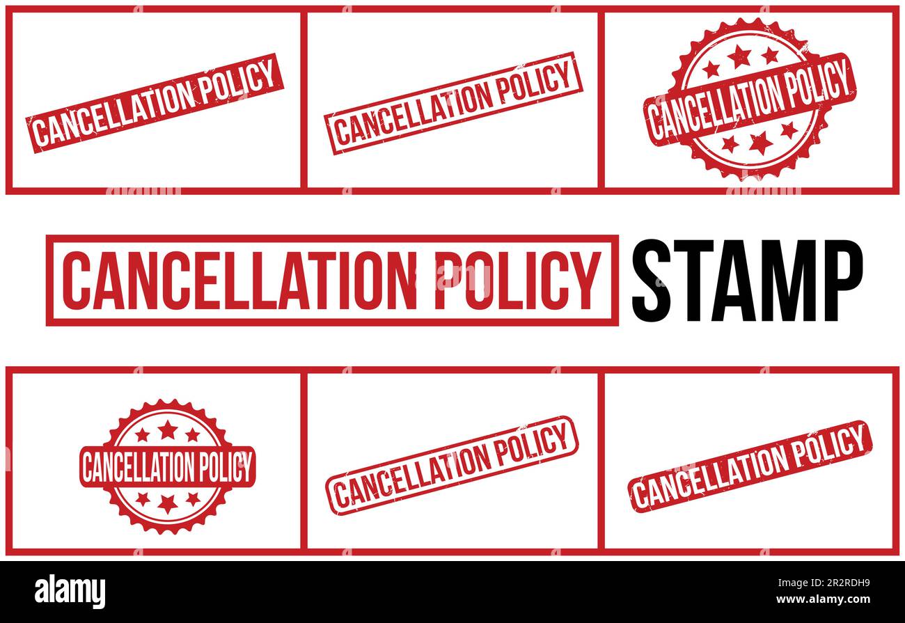 Cancellation policy stamp hi-res stock photography and images - Alamy