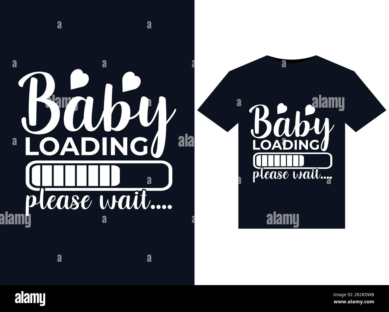 Baby loading please waitillustrations for print-ready T-Shirts design ...