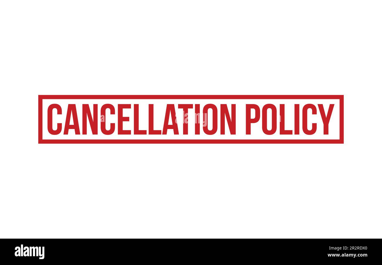 Cancellation Policy Rubber Stamp Seal Vector Stock Vector Image & Art ...