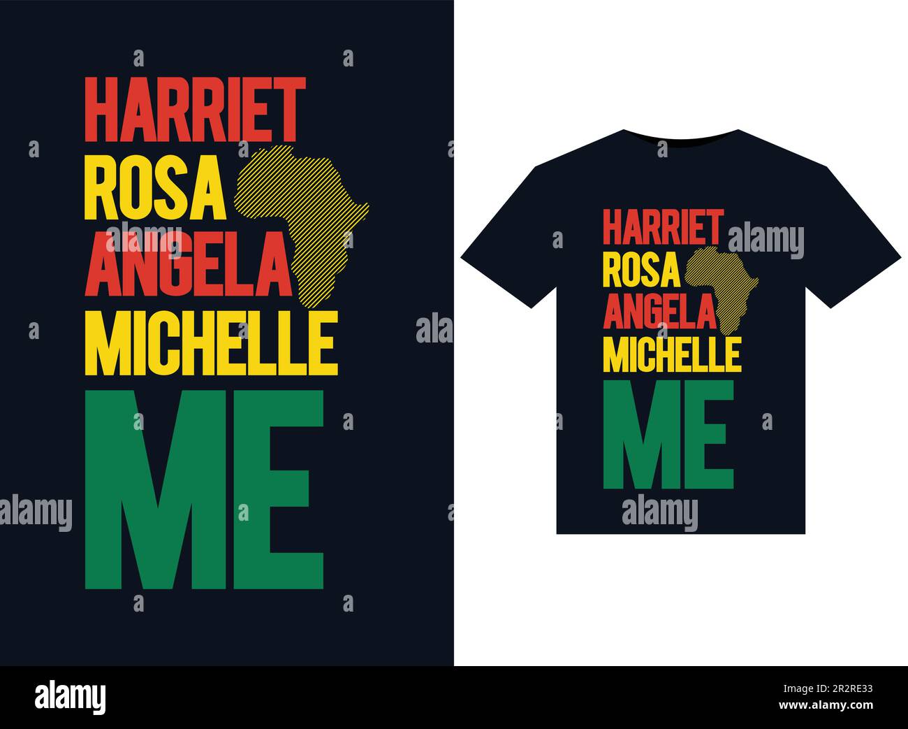 Harriet Rosa Angela Michelle Me illustrations for print-ready T-Shirts ...
