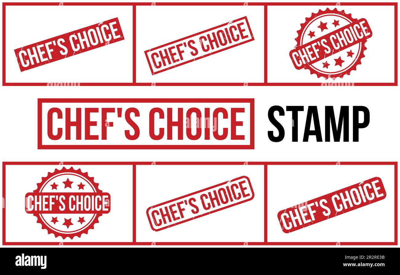 Chefs choice stamp hi-res stock photography and images - Alamy