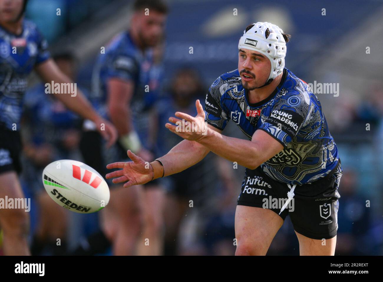 Reed Mahoney of the Bulldogs during the NRL Round 12 match between the ...