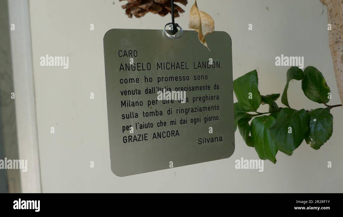 Los Angeles, California, USA 18th May 2023 Actor Michael Landon Grave ...