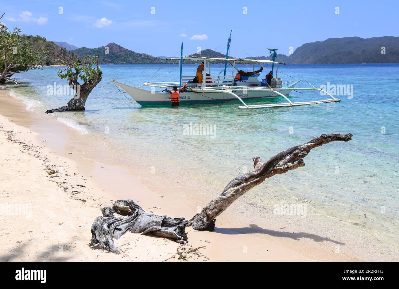 Coron, Palawan island, Philippines : bangka boat, traditional fishing ...