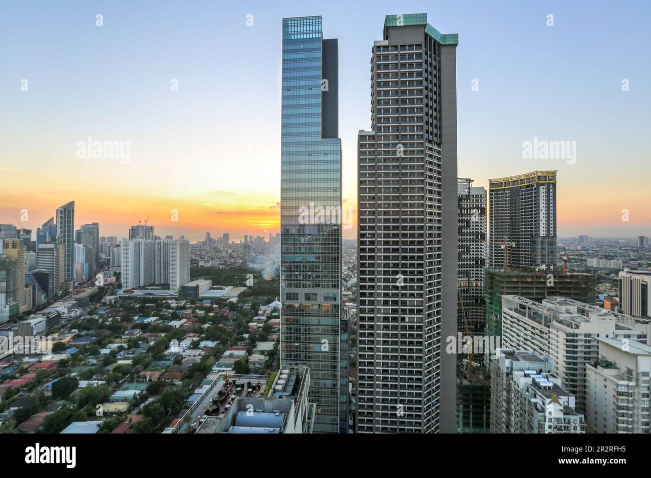 Panoramic view, Trump Tower, Gramercy Residences, hotels, high rise ...