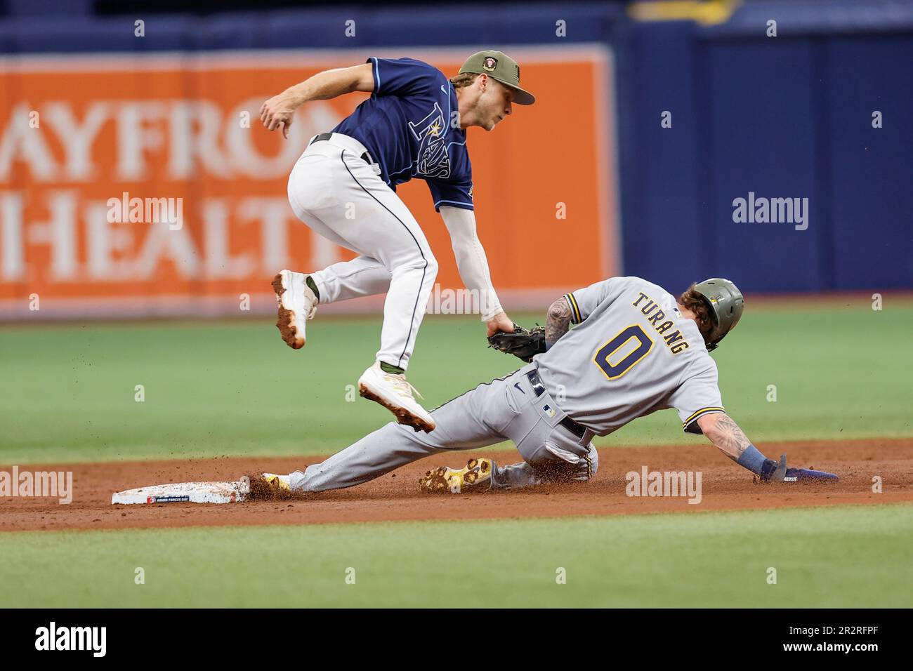St. Petersburg, FL USA; Milwaukee Brewers bench coach Pat Murphy (0) is ...