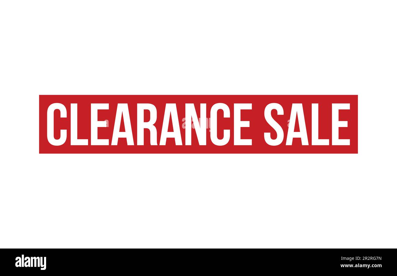 Clearance Sale Rubber Stamp Seal Vector Stock Vector Image & Art - Alamy