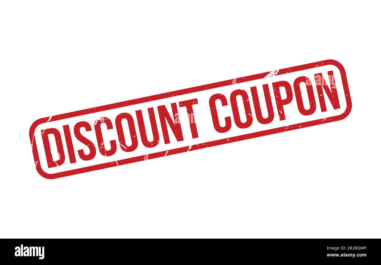 Red Discount Coupon Rubber Stamp Seal Vector Stock Vector Image & Art ...