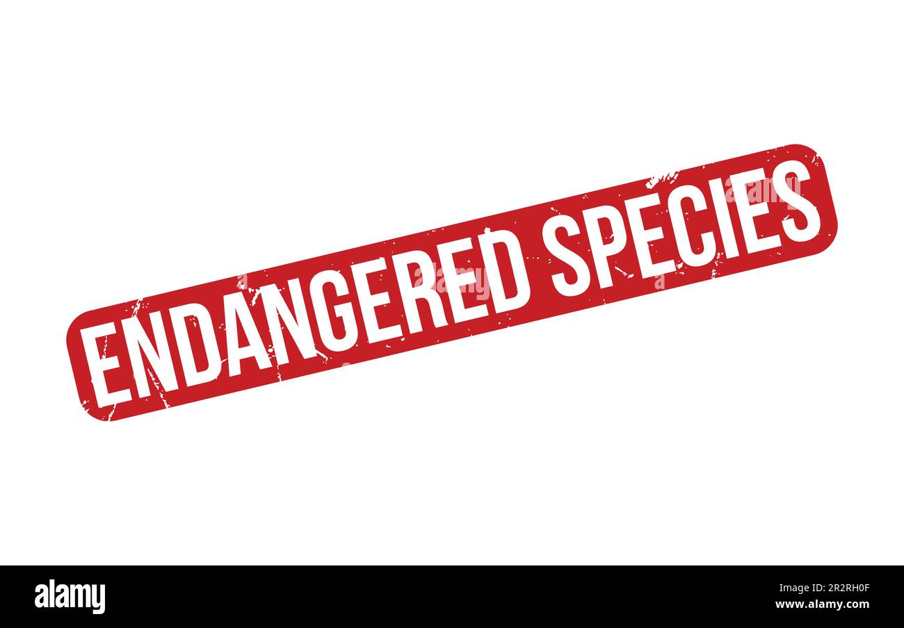 Endangered Species Rubber Stamp Seal Vector Stock Vector Image & Art ...
