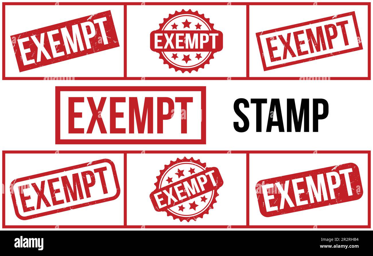 Exempt stamp Stock Vector Images - Alamy