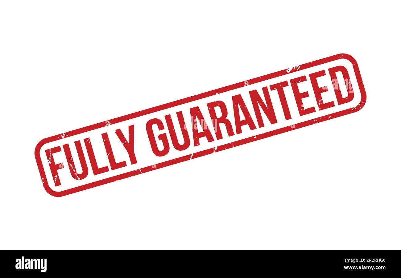 Fully Guaranteed Rubber Stamp Seal Vector Stock Vector Image & Art - Alamy