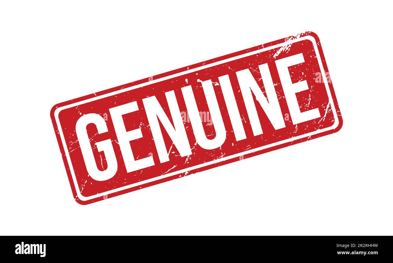 Genuine Rubber Stamp Seal Vector Stock Vector Image & Art - Alamy