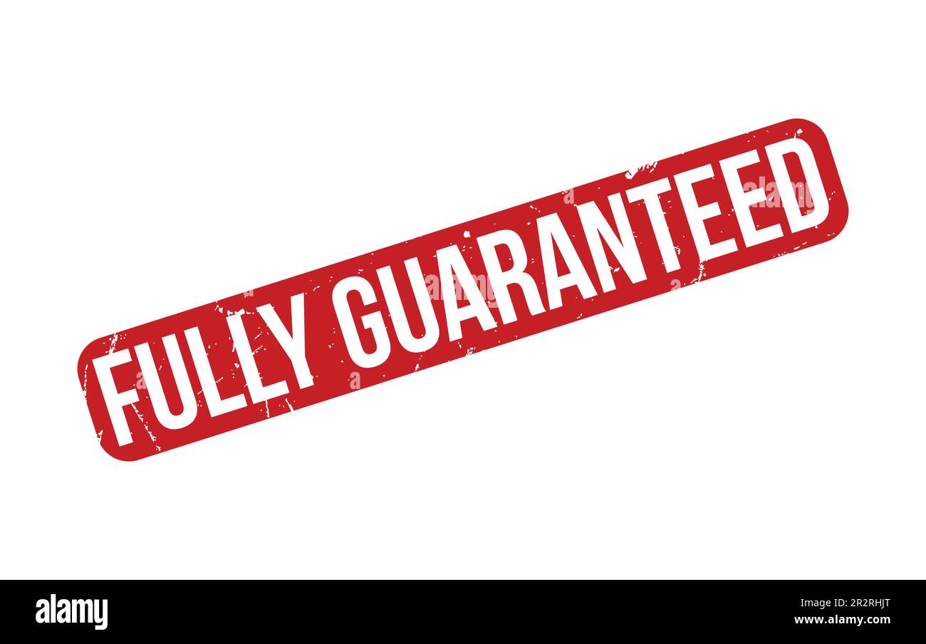 Fully Guaranteed Rubber Stamp Seal Vector Stock Vector Image & Art - Alamy