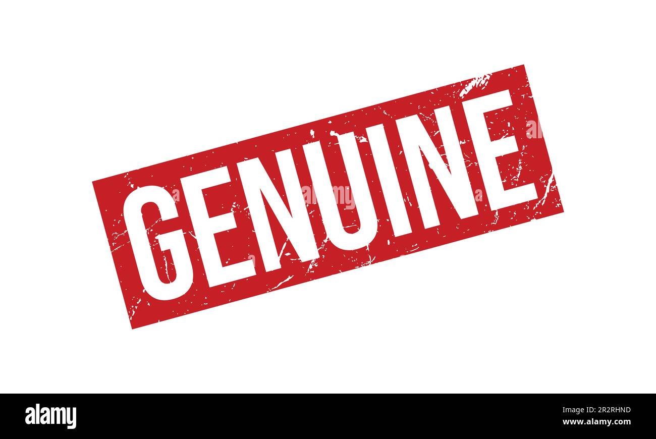 Genuine Rubber Stamp Seal Vector Stock Vector Image & Art - Alamy