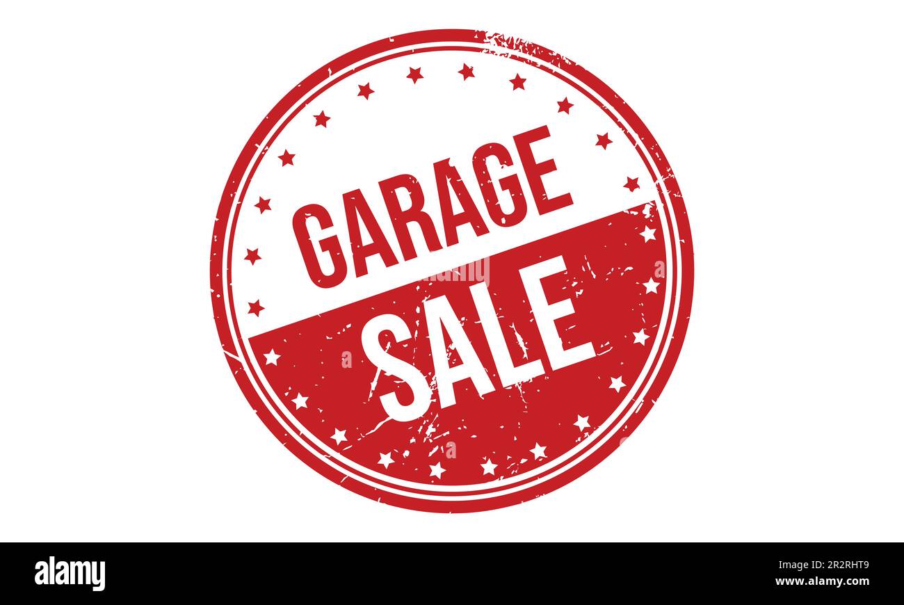 Garage sale stamp hi-res stock photography and images - Alamy