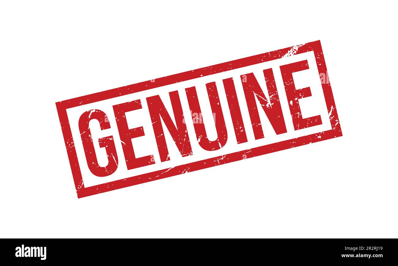 Genuine Rubber Stamp Seal Vector Stock Vector Image & Art - Alamy