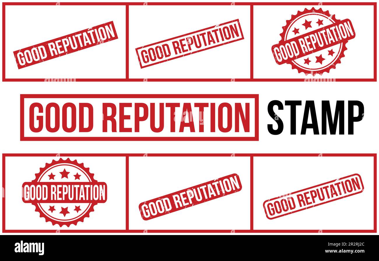 Good Reputation Rubber Stamp Set Vector Stock Vector Image & Art - Alamy