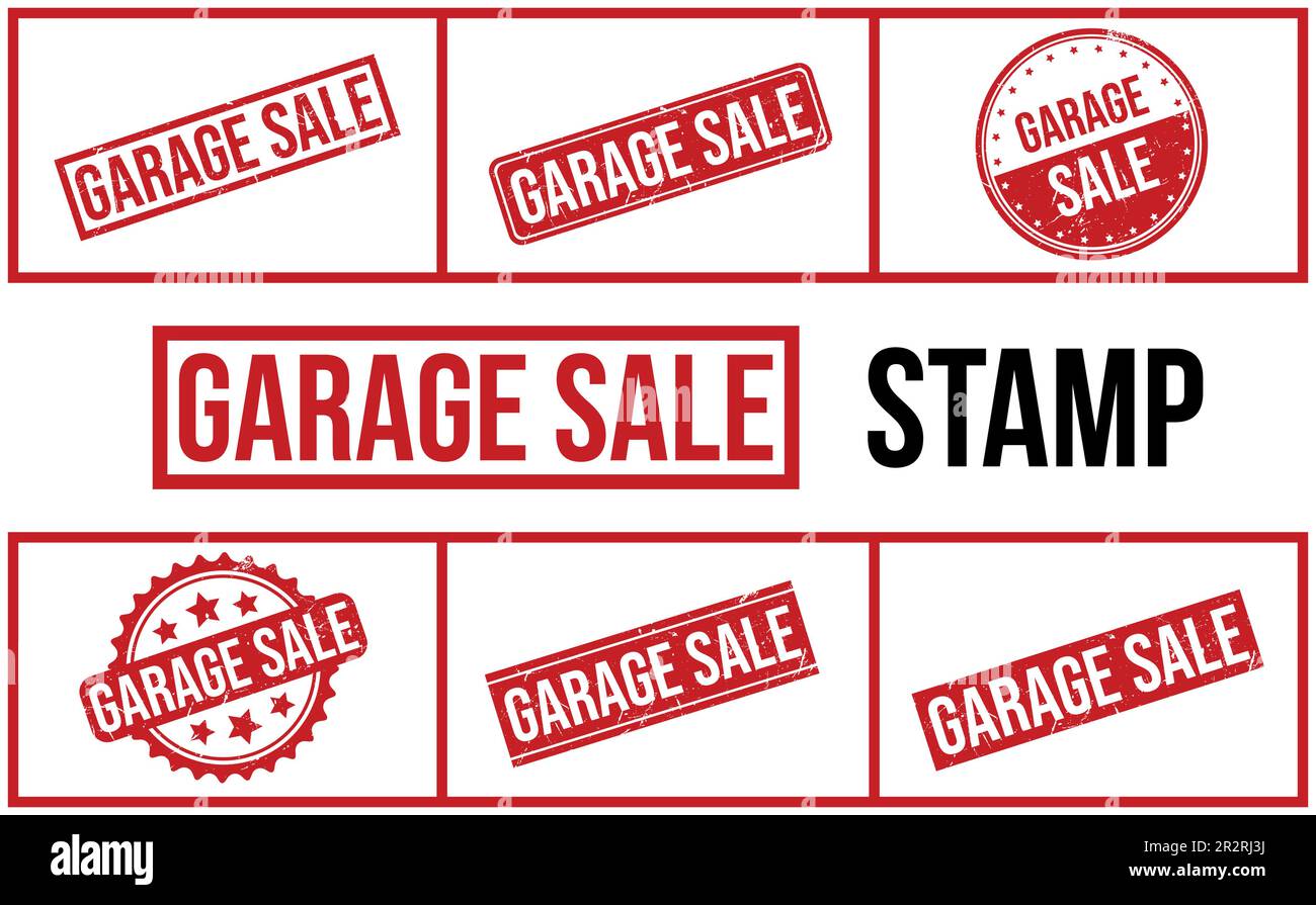 Garage sale stamp hi-res stock photography and images - Alamy