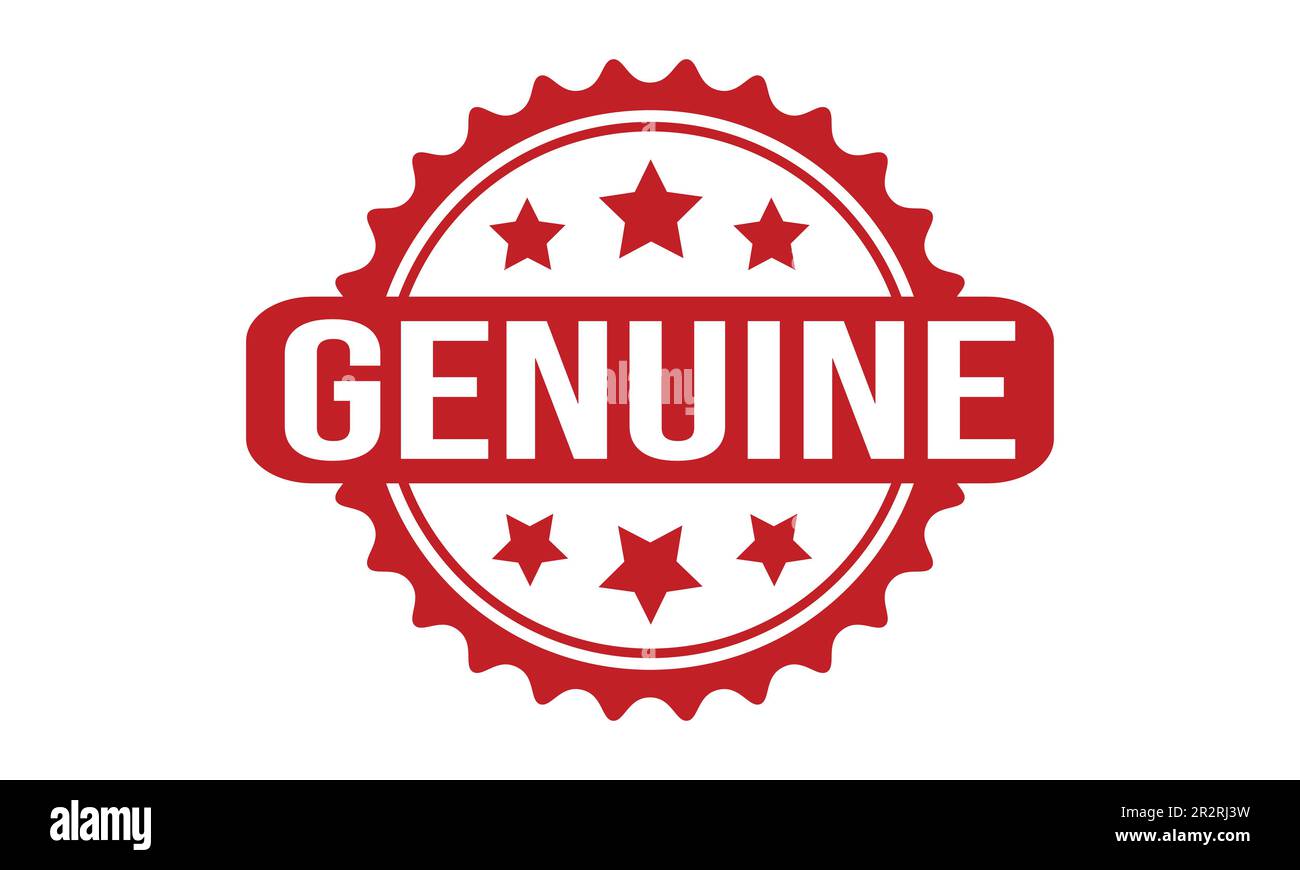 Genuine Rubber Stamp Seal Vector Stock Vector Image & Art - Alamy