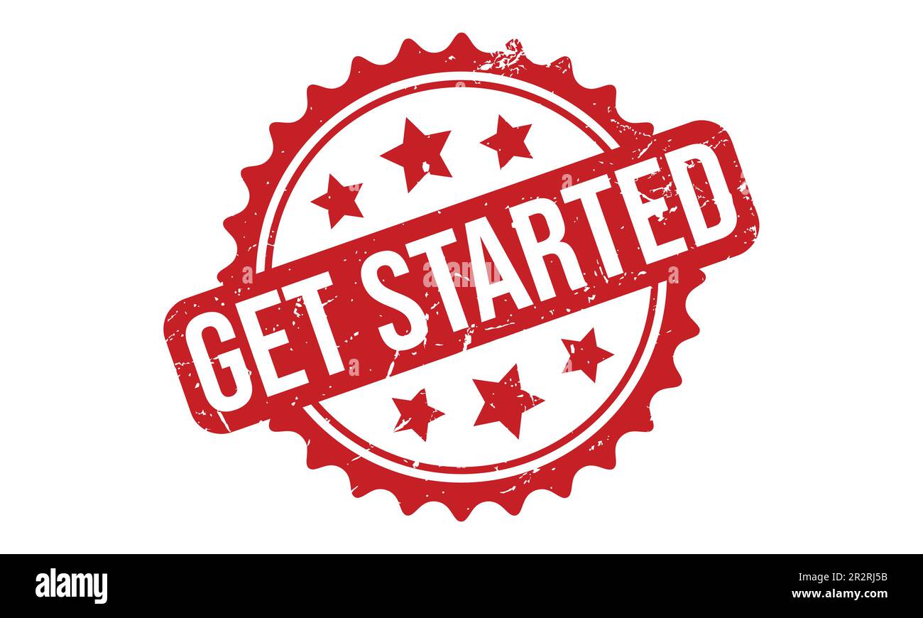 Get Started Rubber Stamp Seal Vector Stock Vector Image & Art - Alamy