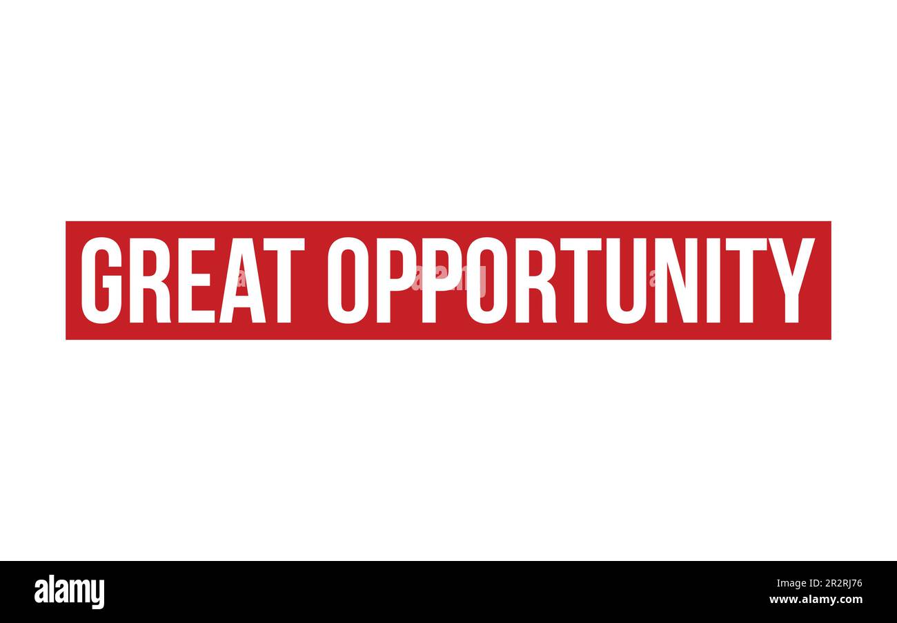 Great Opportunity Rubber Stamp Seal Vector Stock Vector Image & Art - Alamy