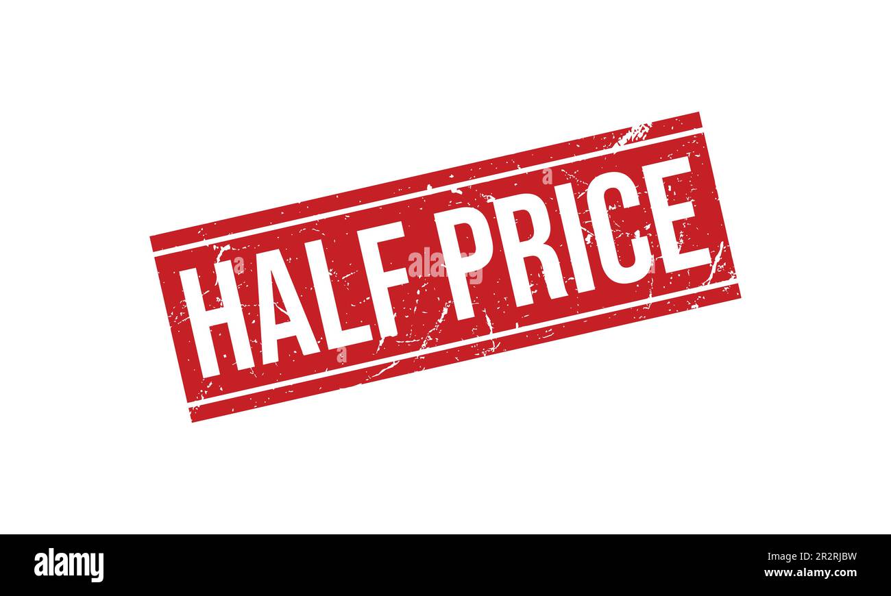 Half price stamp Stock Vector Images - Alamy