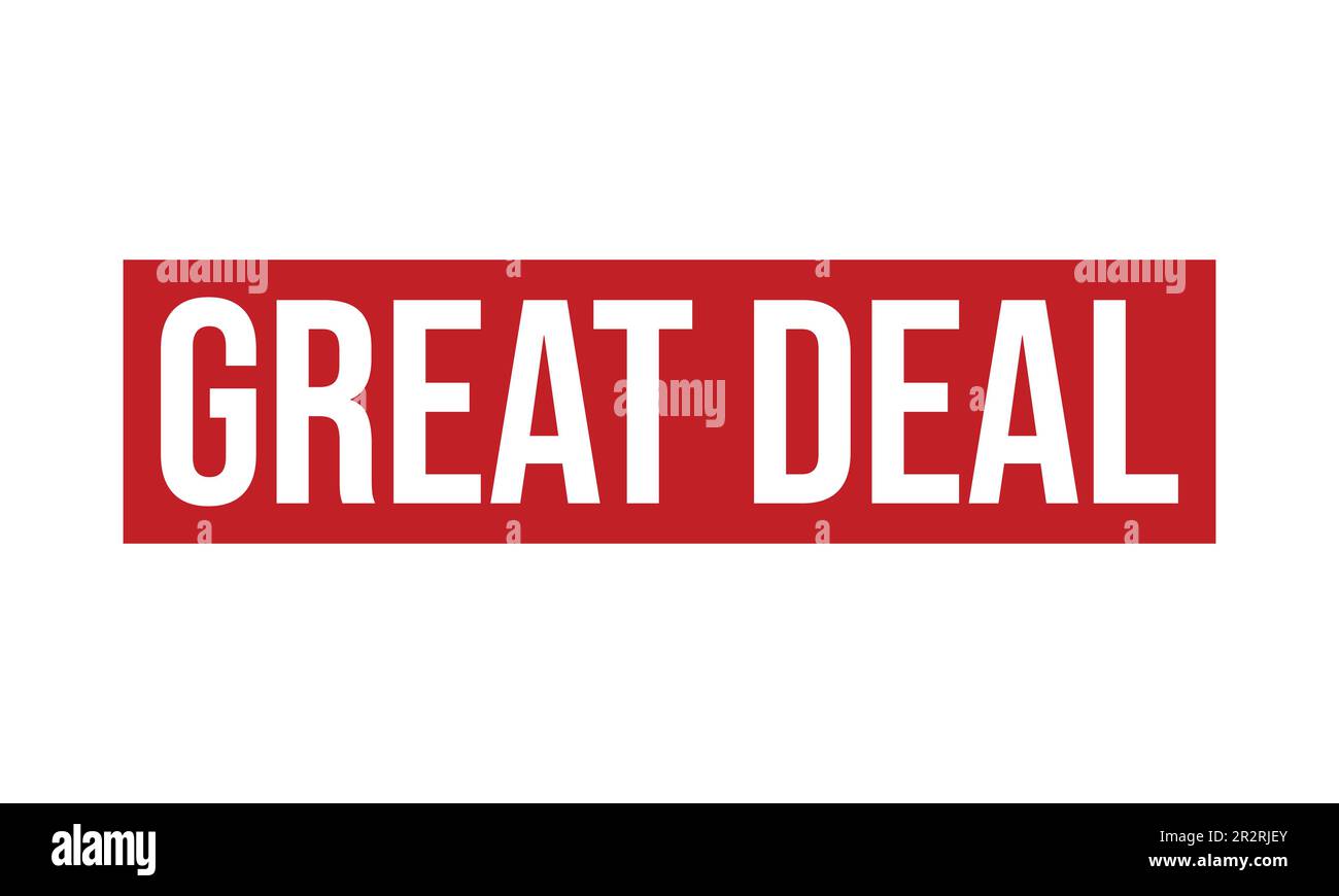 Great Deal Rubber Stamp Seal Vector Stock Vector Image & Art - Alamy