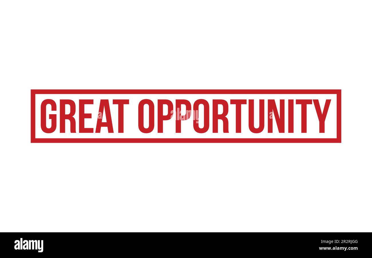 Great Opportunity Rubber Stamp Seal Vector Stock Vector Image & Art - Alamy