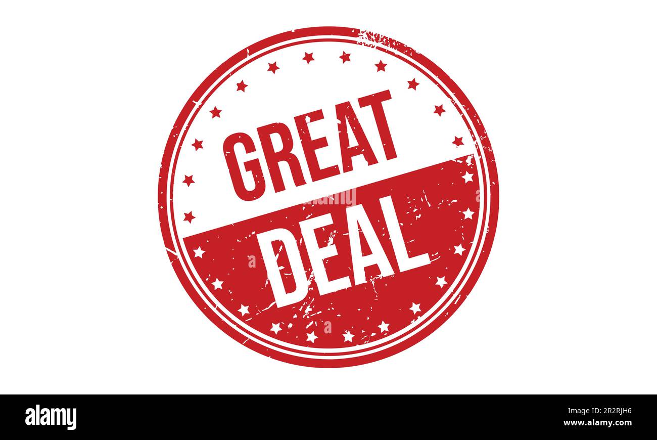 Great Deal Rubber Stamp Seal Vector Stock Vector Image & Art - Alamy
